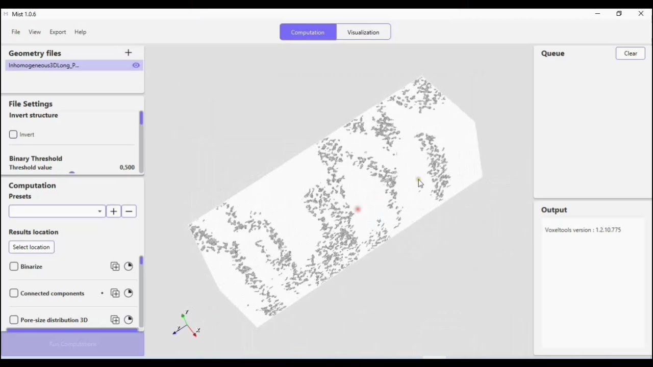 Mist – Visualization and characterization of 3D geometries
